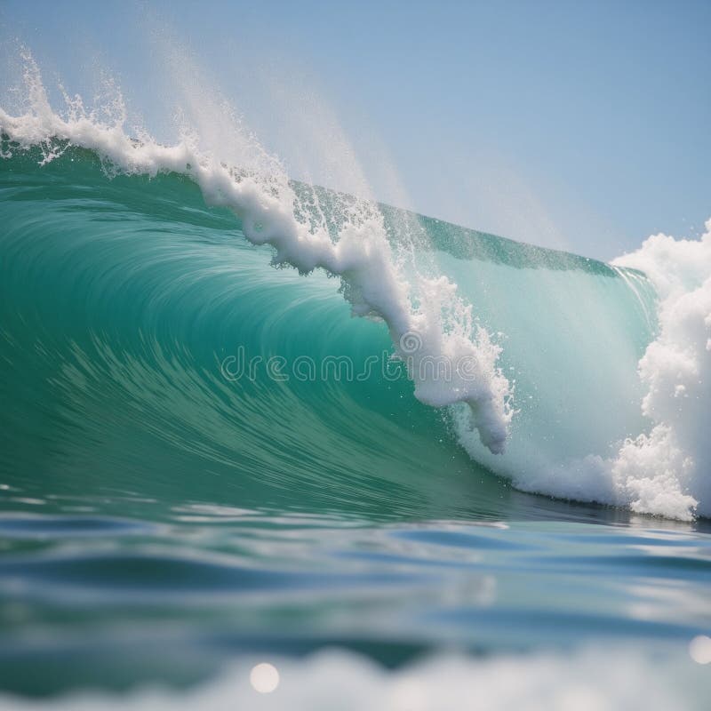 A Water Circle with a Splashing Foam Wave Eleven Waves Stock ...