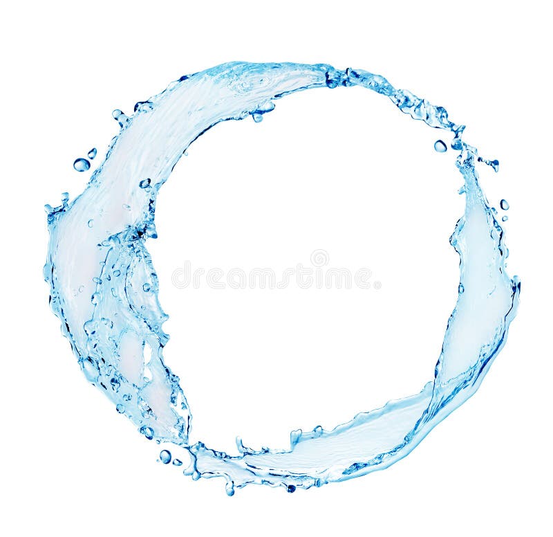 Water in a circle isolated stock photo. Image of abstract - 162268878