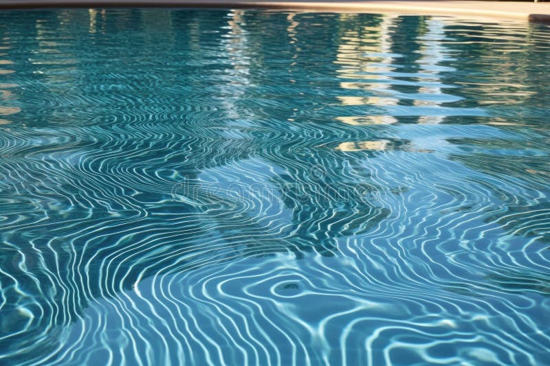Water Circulation Jets Creating Ripples in Pool Stock Photo - Image of ...