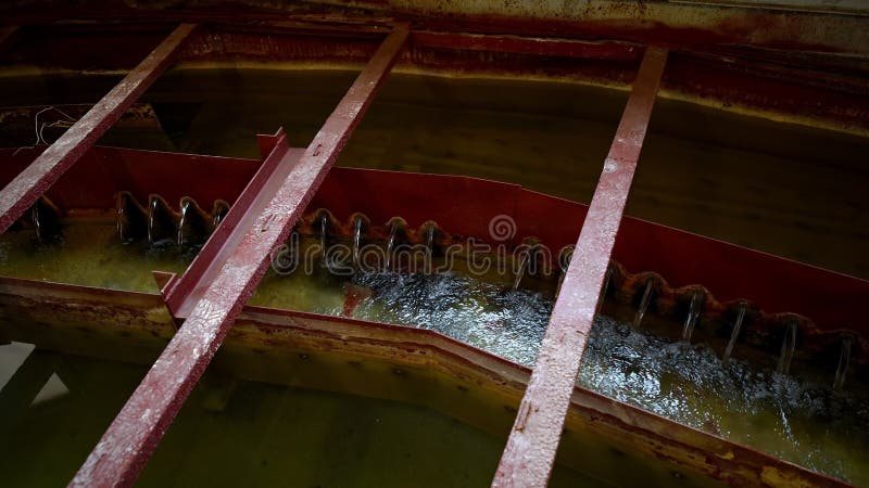 Water Clarification Process at Liquid Treatment Station Stock Video ...