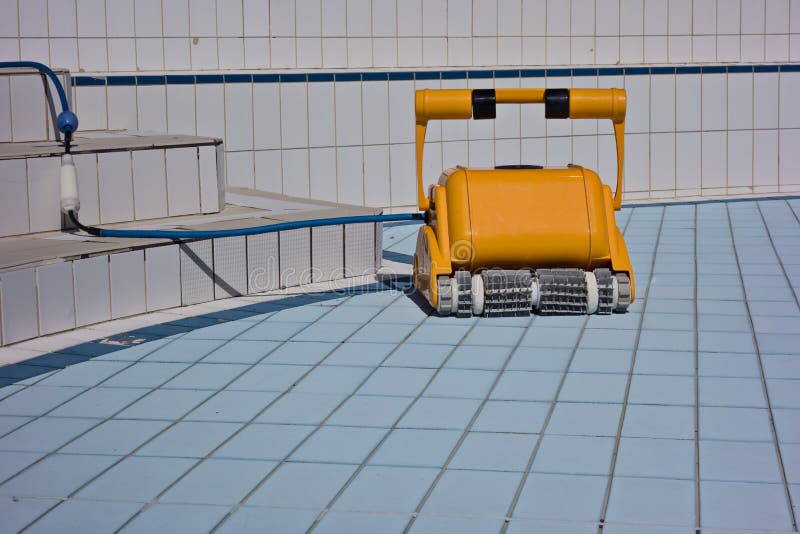 A Water Cleaner for Cleaning Swimming Pools Stock Photo - Image of pool ...