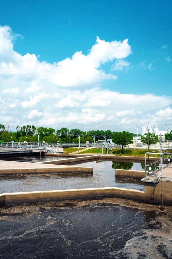 Water cleaning facility stock image. Image of industry - 45353037