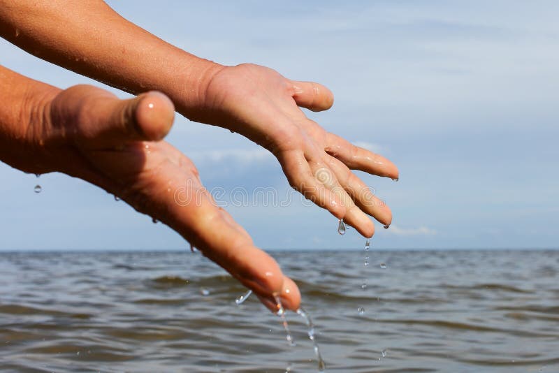 Finger and water. stock image. Image of pattern, spatter - 24149127