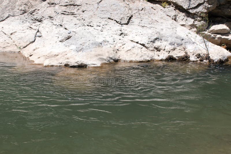 The water at the cliff stock photo. Image of stone, water - 193483726