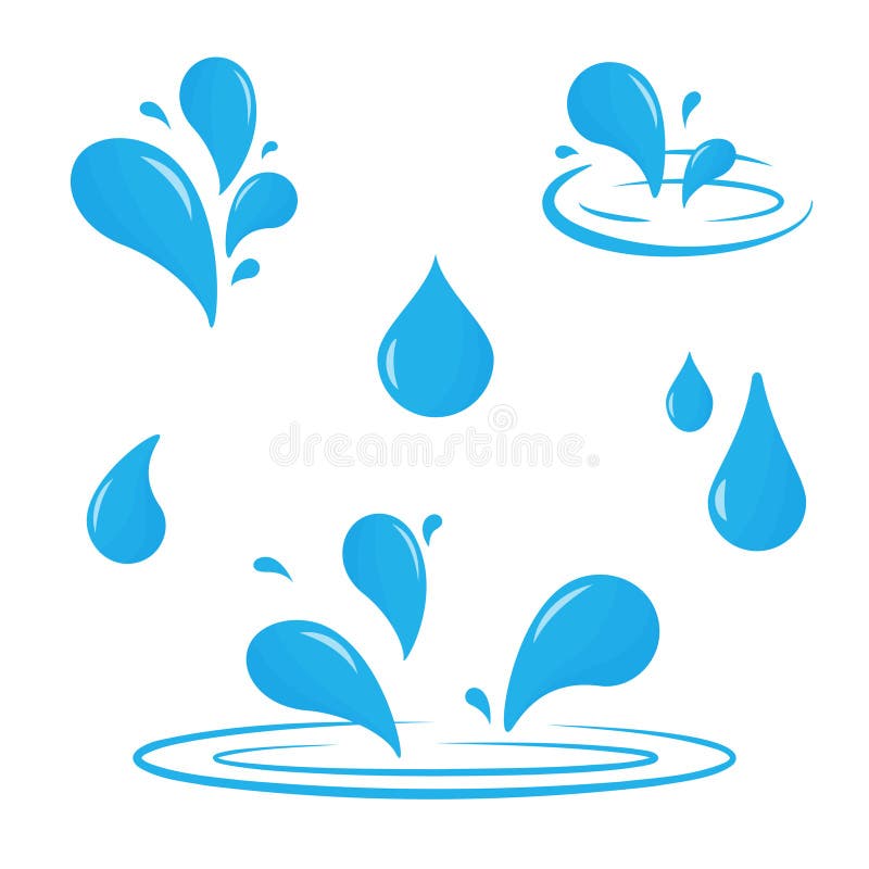 Water clip art stock vector. Illustration of splashing - 340825031