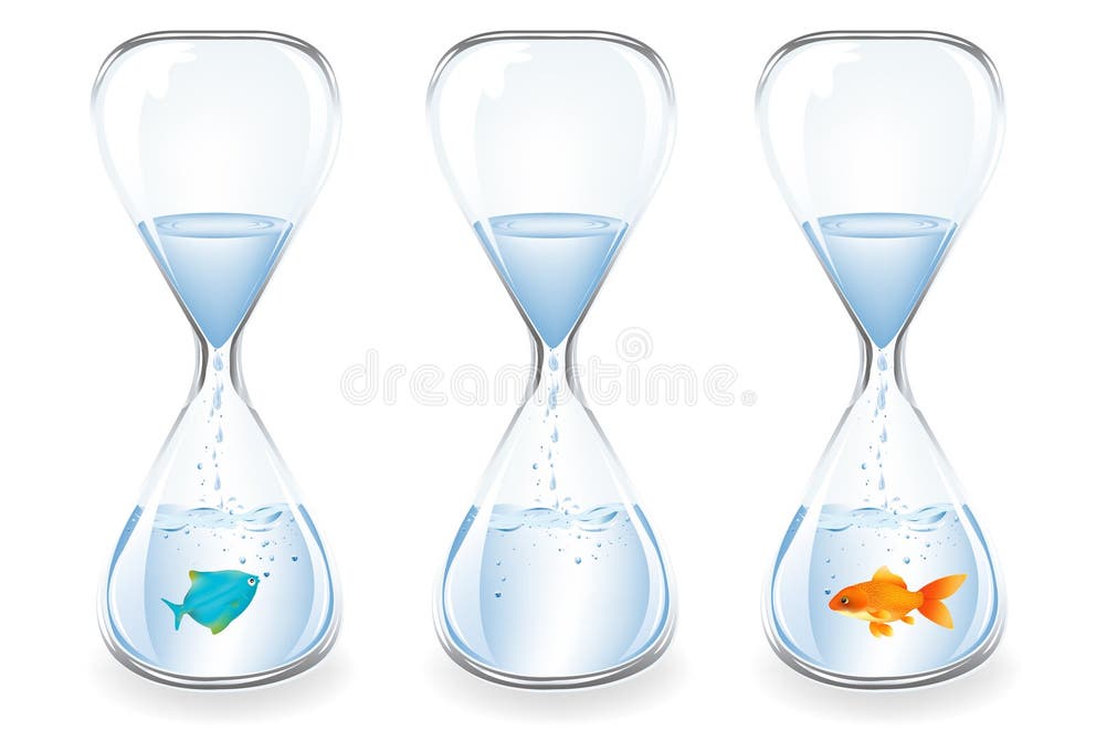 Water Clocks. Vector stock vector. Illustration of drop - 14009581