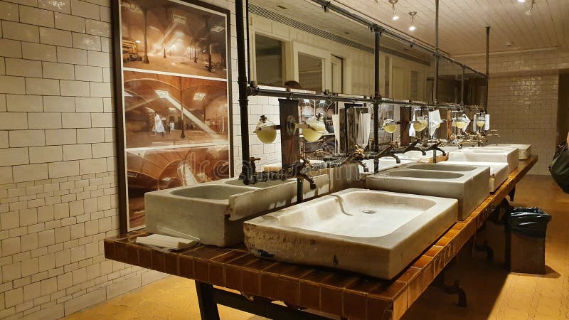 Water Closet at Famous Restaurant, Barcelona, Spain Editorial ...