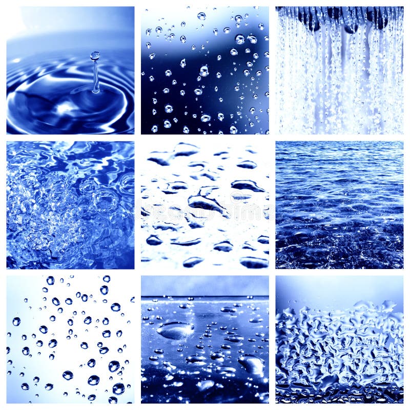 Water collage stock image. Image of splash, collage, thirst - 20255999