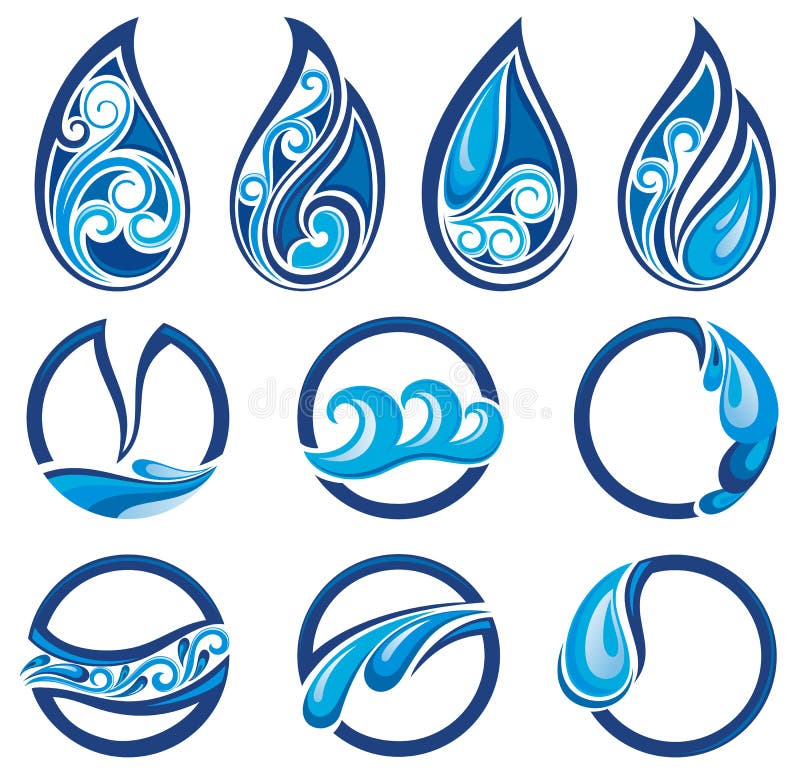 Water design element stock vector. Illustration of river - 28633535