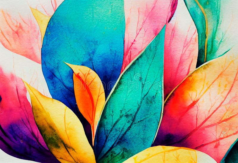 Water Color Background. Abstract Art Hand Paint Stock Illustration ...