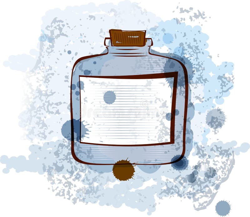 Water Color Jar Vector Illustration Stock Vector - Illustration of ...