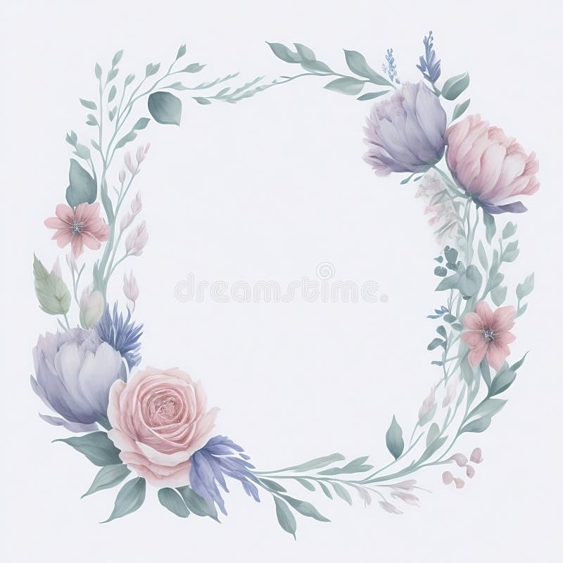 Water Color Pastel Flower and Bloom, Wedding Decorative Perfect ...
