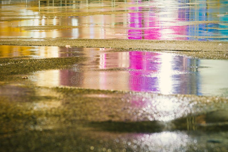 Water Color On A Rainy Day. Stock Image - Image of pattern, colour ...