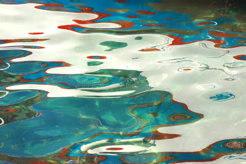 Painting in the Water Reflections Stock Photo - Image of abstract ...
