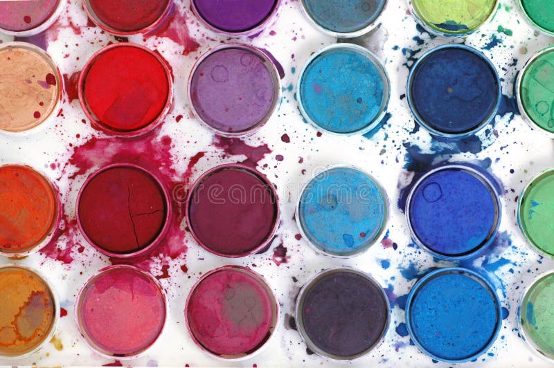 Water-colors stock photo. Image of painting, artist, blue - 1465592