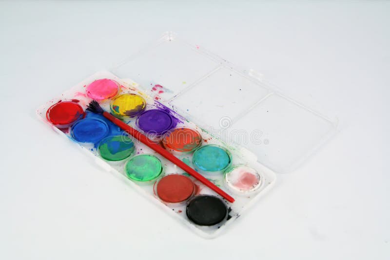 Water colors stock photo. Image of idea, education, brown - 71534936