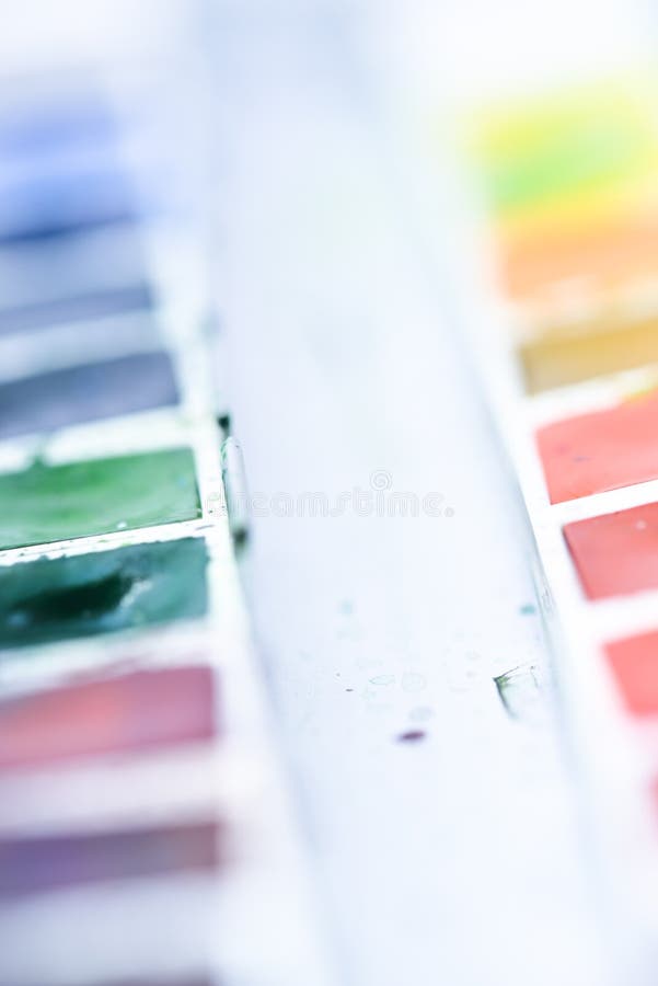 Water colors stock photo. Image of gaudy, colourful, chalk - 45880590