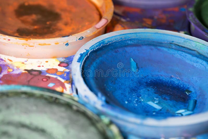 Water Colour Paint Palette stock image. Image of paint - 67338915