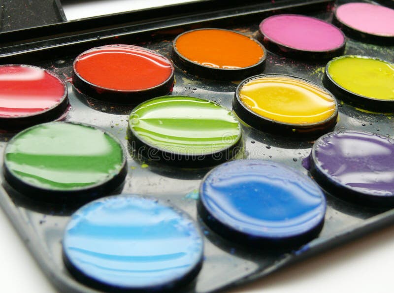 Water-colours stock image. Image of color, abstract, pink - 6017823