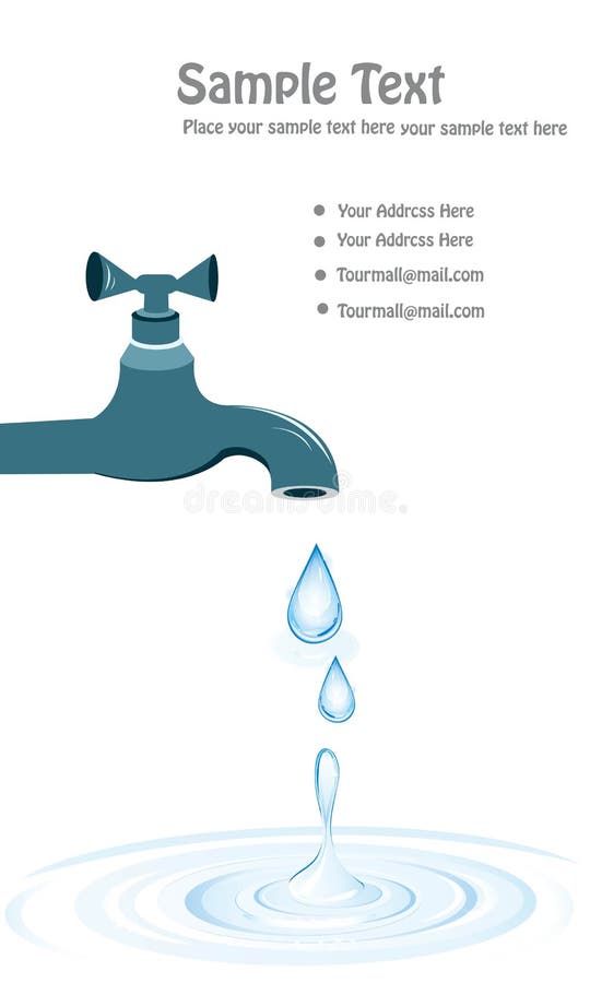 Water conservation stock vector. Illustration of vector - 15234456