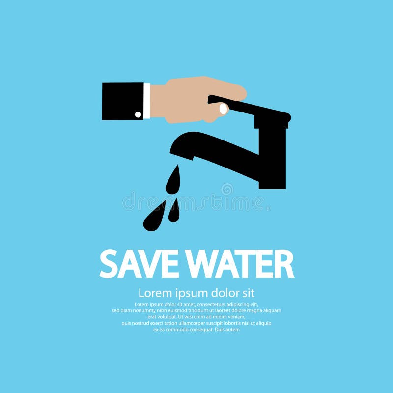 Save the Water, Infographic Stock Vector - Illustration of city ...