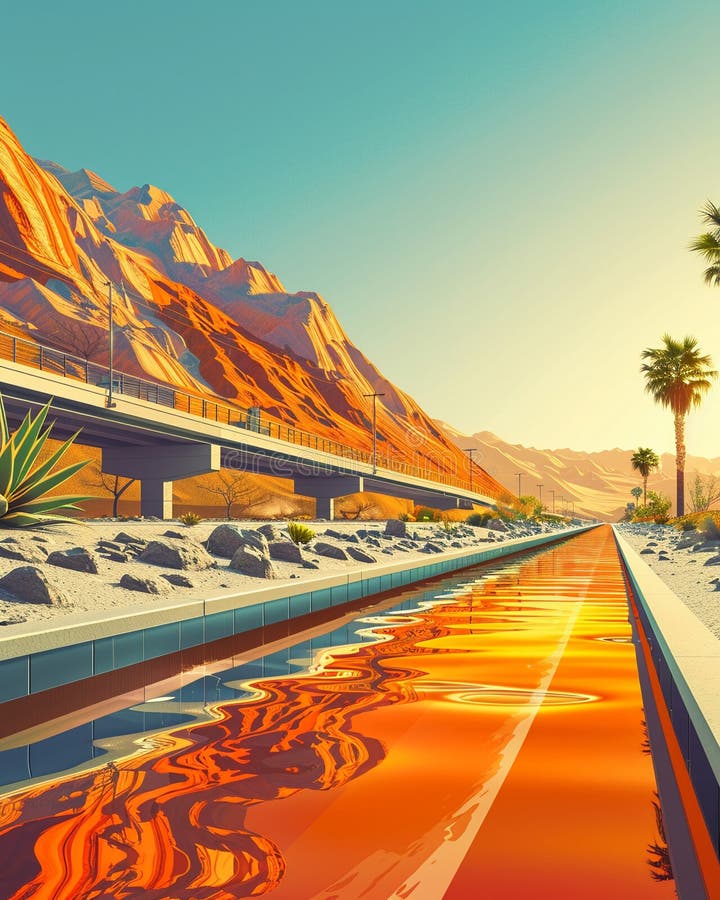 Water Conservation Systems in a Desert City, Showcasing Career Paths in ...