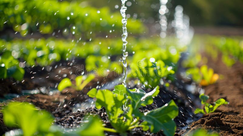 Water Conservation Techniques in Farming Stock Illustration ...