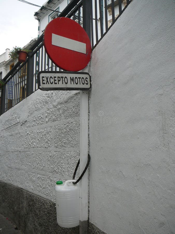 Water Container Chained To Post Stock Photo - Image of container, wall ...