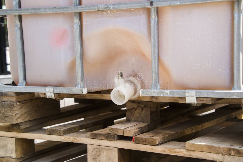 Water Container at the Construction Site Stock Image - Image of house ...