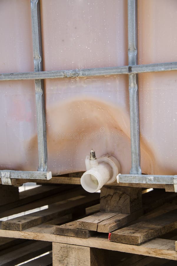 Water Container at the Construction Site Stock Photo - Image of natural ...