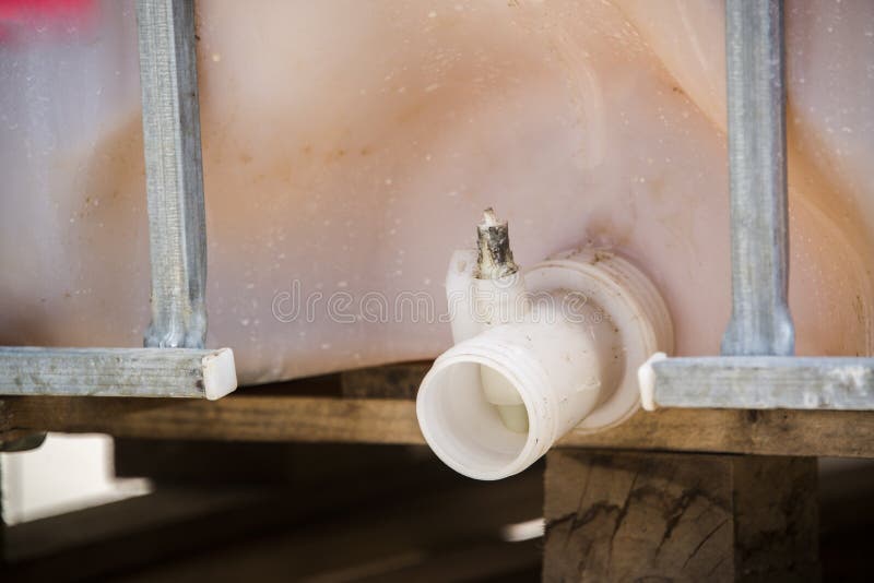 Water Container at the Construction Site Stock Image - Image of fresh ...