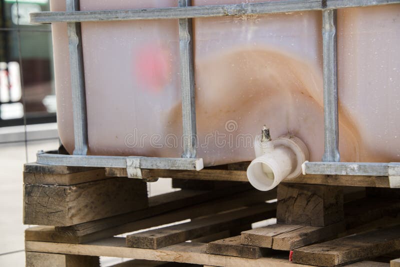 Water Container at the Construction Site Stock Photo - Image of natural ...