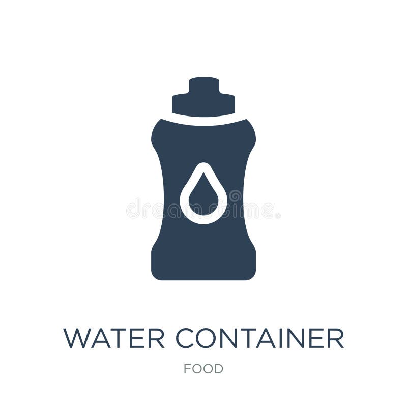 Water Container Icon in Trendy Design Style. Water Container Icon ...