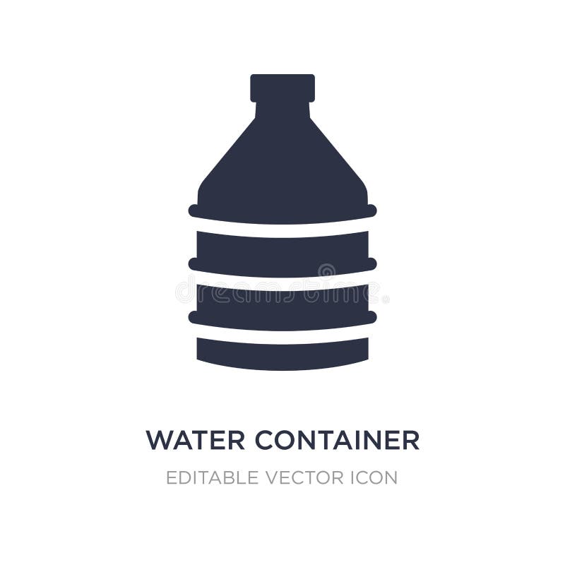 Water Container Icon on White Background. Simple Element Illustration ...