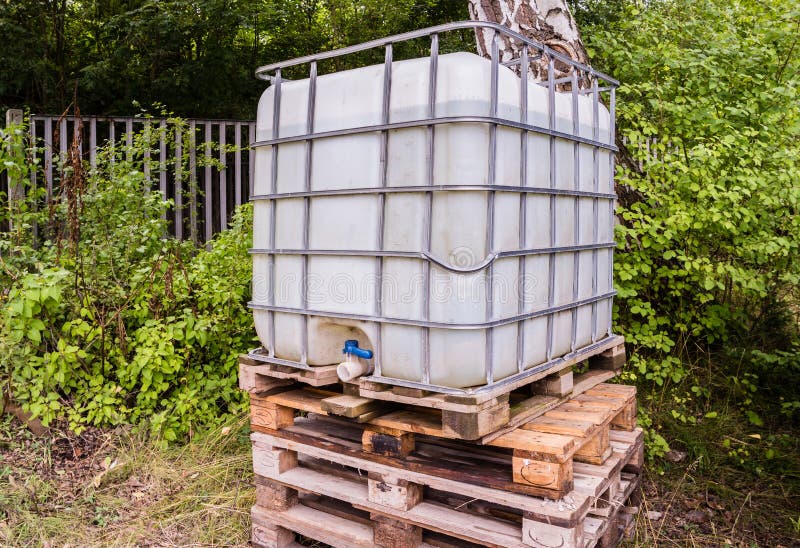 Water Container for the Temporary Water Supply Construction Site Stock ...