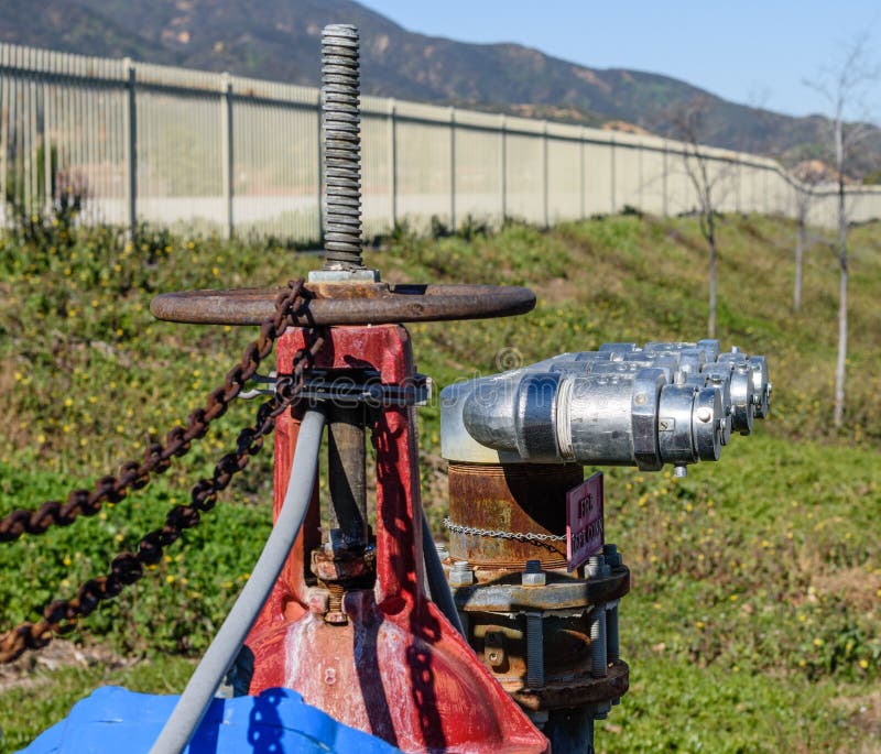 Water control system stock photo. Image of control, rust - 87549272