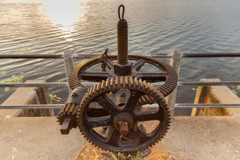 Water control valve stock photo. Image of cloud, spring - 84302250