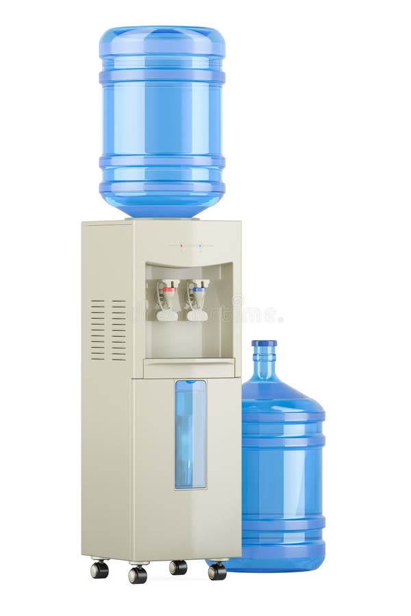 Water Cooler and Water Dispenser Bottle, 3D Rendering Stock ...