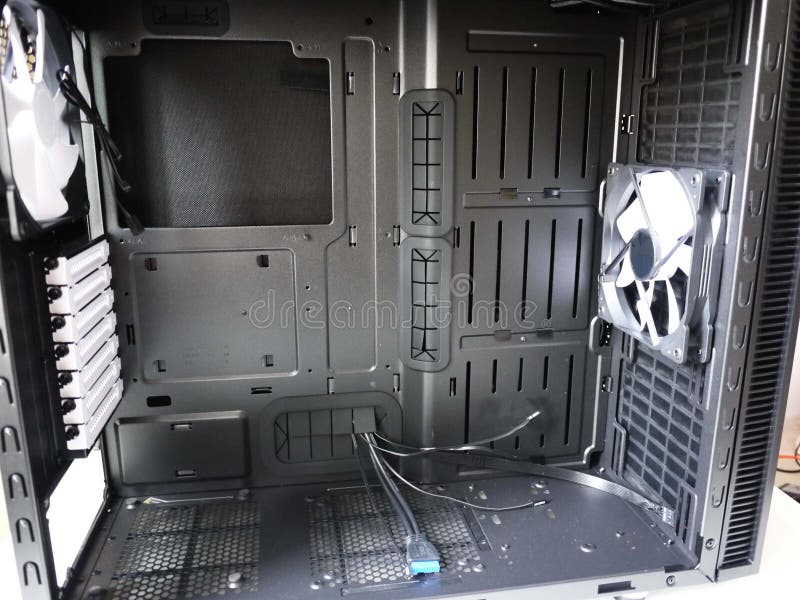 Water Cooling of the Personal Computer. Interior Details and Close-up ...