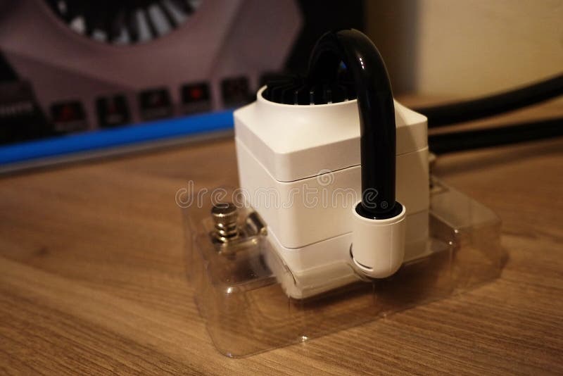 Water Cooling of the Personal Computer. Interior Details and Close-up ...