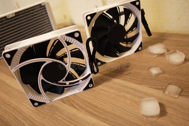 Water Cooling of the Personal Computer. Interior Details and Close-up ...