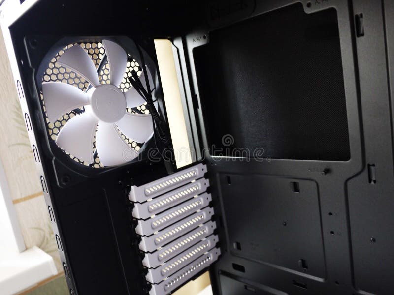 Water Cooling of the Personal Computer. Interior Details and Close-up ...