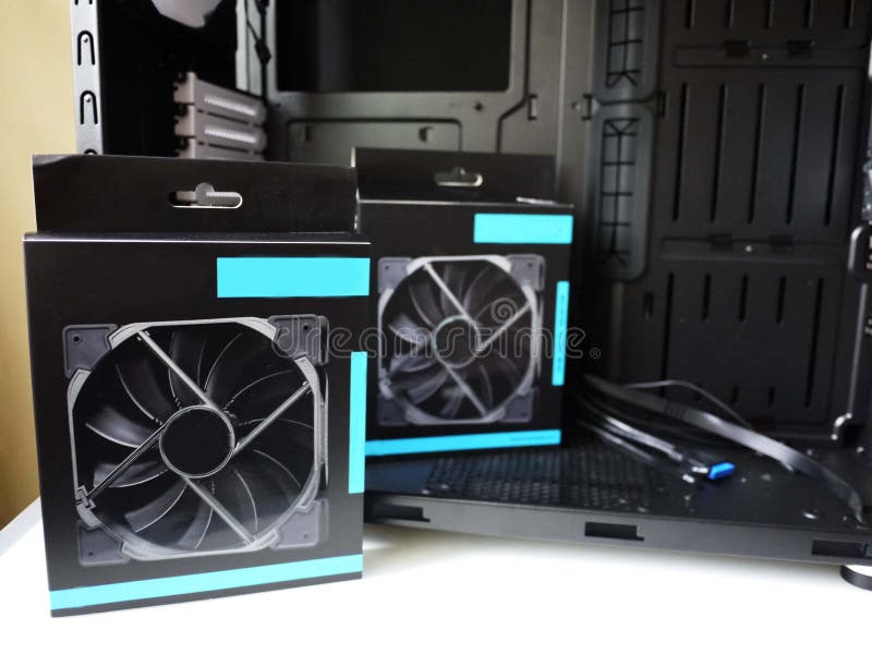 Water Cooling of the Personal Computer. Interior Details and Close-up ...