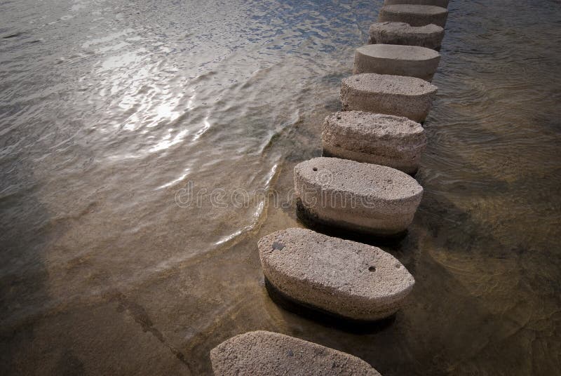 Water crossing stock image. Image of stone, prefabricated - 10060945