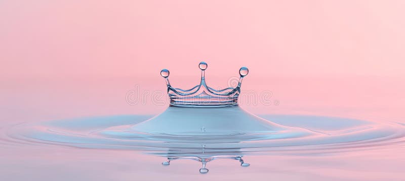 Water Crown, Abstract Liquid Splash Macro Photography of Water Droplet ...
