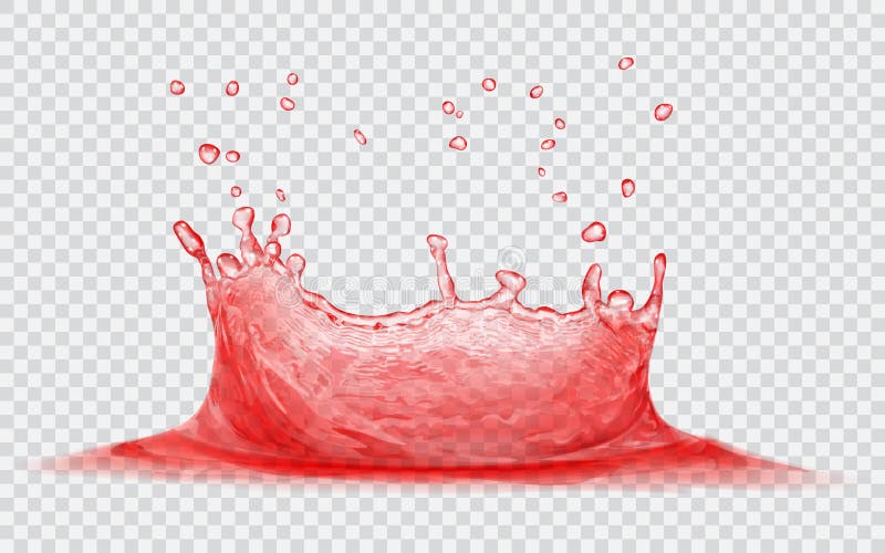 Transparent Red Crown Splash Water Stock Illustrations – 96 Transparent ...