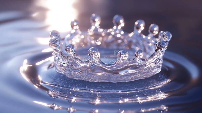 Water crown splash stock illustration. Illustration of freshness ...