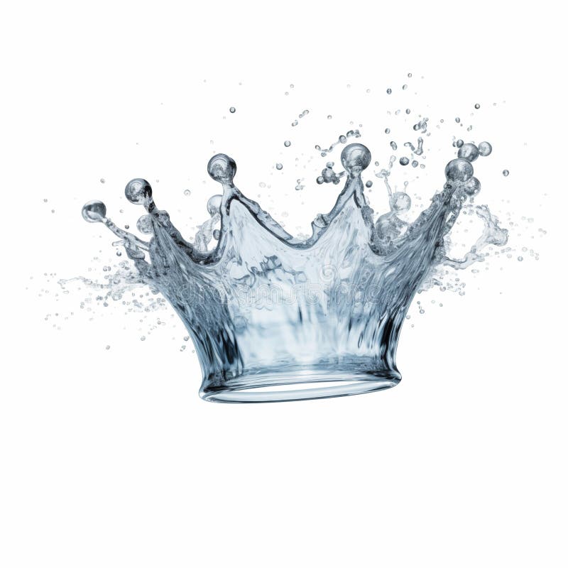 Water Crown Splash Created by a Drop Falling into a Calm Surface during ...