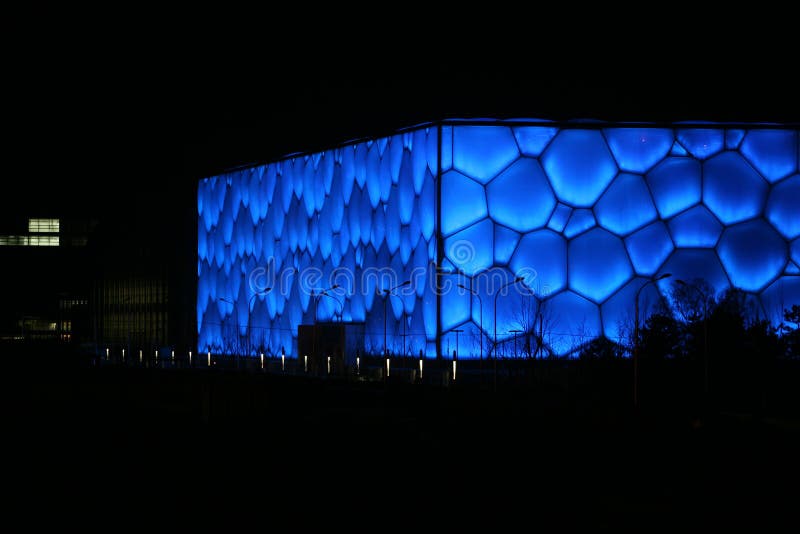 Water Cube in Chinese Spring Festival Eve 2 Stock Photo - Image of ...