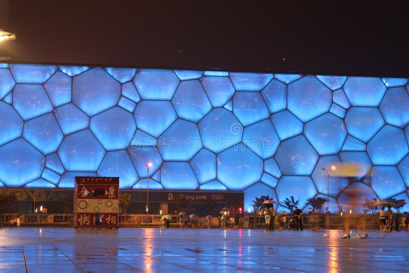 Beijing water cube editorial photo. Image of water, building - 13072996